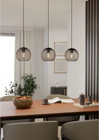 Eglo 901869 - Lustr na lanku ALMANZORA 3xE27/60W/230V černá