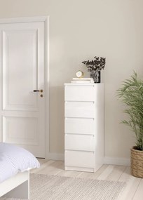 FALCO Komoda Simplicity 233 bílý lesk