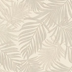 Luxusní šedo-krémová vliesová tapeta s listy 07502 Makalle IILimonta | Lepidlo zdrama