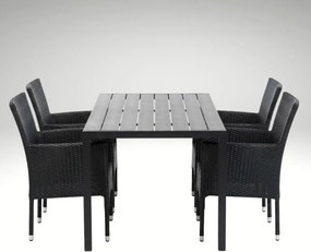 Vikio Zahradní jídelní set pro 4 osoby DT257-140 antracit