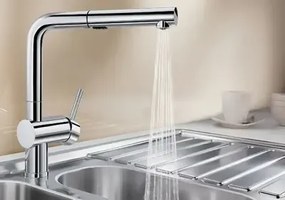 Blanco Linus S - Dřezová baterie s výsuvnou sprškou chrom