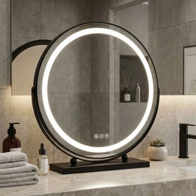 Rea Rea, Zrcadlo LED MAKE-UP Black 50 cm, HOM-12022