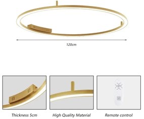 Immax NEO 07290-120G-LED+CCT Stm strop svítidlo FINO 72W/230V Tuya pr. 120 cm+DO