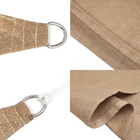 Stínící plachta 160 g/m² taupe 2,5 x 3,5 m HDPE 311398