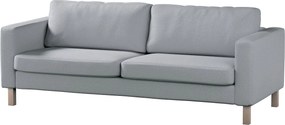 Potah na pohovku IKEA Karlstad, 3-místná, rozkládací barva šedá látka pletený vzor