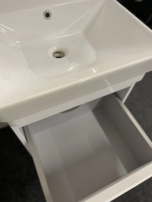 Lavedo Vivace White Air 50 koupelnová skříňka s umyvadlem, lesk