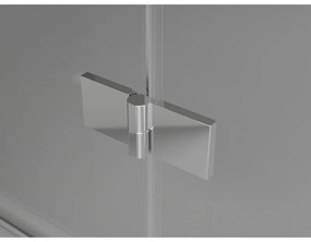 Mexen Lunar T, sklápěcí sprchový kout levý 110 x 70 cm, 8mm čiré sklo, chromový profil, 834T-110-070-01-00-L