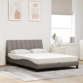 Postel s matrací Hanko taupe 120 x 200 cm textil 3310521