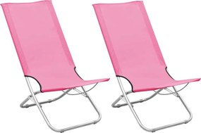 vidaXL Skládací plážové židle 2 ks textil [310381] Barva: taupe