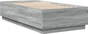 Rám postele šedý sonoma 75 x 190 cm kompozitní dřevo 3209763