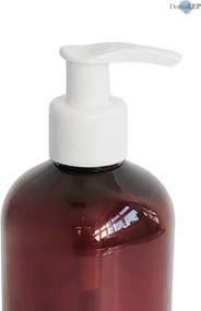 Dávkovač na mýdlo 300 ml hnědý s bílou pumpičkou BELA