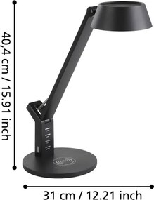 Eglo 99832 - LED Stmívatelná dotyková stolní lampa BANDERALO LED/4,8W/230V černá