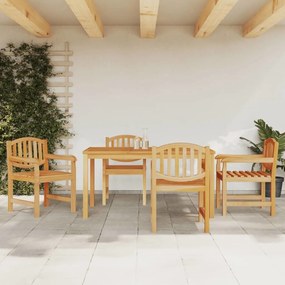 vidaXL 5dílný zahradní jídelní set masivní teakové dřevo [3157929]