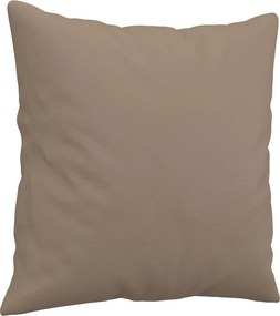 2místná pohovka s polštáři cappuccino 140 cm umělá kůže 3200934