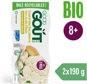 Good Gout BIO Treska pestrá s květákem a brambůrky (2x190 g)