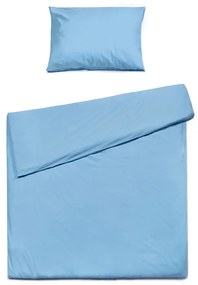 Blankytně modré bavlněné povlečení na jednolůžko Bonami Selection, 140 x 200 cm