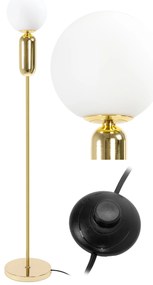 Toolight Toolight, podlahová lampa 1xE27 APP928-1F, zlatá-bílá, OSW-09566
