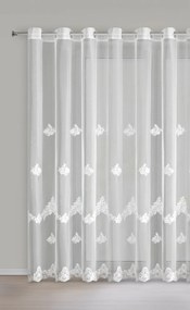 ZÁCLONA NA KROUŽCÍCH ISARI 350X250 CM KVĚTY