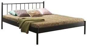 Černá kovová dvoulůžková postel s roštem 160x200 cm Falez – Kalune Design