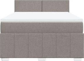 Box spring postel s matrací taupe 140x200 cm textil 3287088