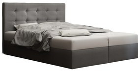 Manželská postel Boxspring 140 cm Duel 1 Comfort (šedá) (s matrací a úložným prostorem). 1055810