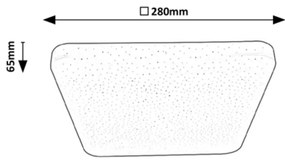 Rabalux LED stropní svítidlo Lucas 12W | 780lm | 4000K | IP20 | 28cm - bílá