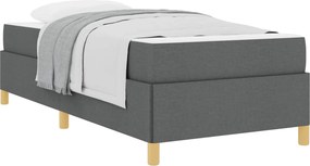 Rám postele Tmavě šedá 90 x 200 cm textil 3398907