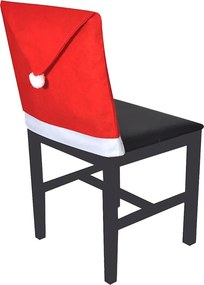 Potahy na opěradla židle 6 ks čepice Santa Clause 131012