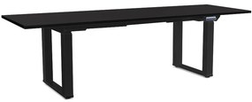 Výškově nastavitelný stůl OfficeTech Strong 240 x 80 cm, černá podnož, černá
