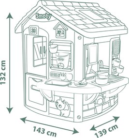 Smoby Domeček Life Mud Cooking rozšiřitelný