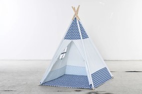 Dětský teepee stan HOMCOM pro děti od 3 let - Dřevěný tipi se stahovacími okny, podložkou a taškou pro snadné přenášení, pro vnitřní a venkovní použit