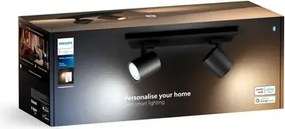 Philips Hue Runner černá / Bodové svítidlo / 2x GU10 / Bluetooth/Zigbe