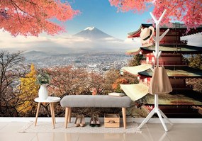 Samolepící fototapeta podzim v Japonsku - 225x270