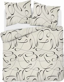 Detexpol Saténové povlečení 180x200 Esy floresy beige 4819 A Home Satén 58