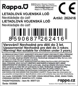 RAPPA Model lodi Letadlová vojenská loď II. / Měřítko 1:64 / 12,5 cm /