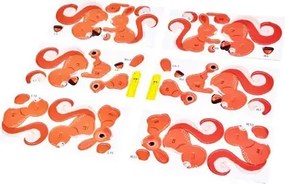 JOKOMISIADA 3D puzzle Veverka / 35 dílků / 7,5 x 7 x 4 cm
