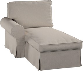 Potah na lenošku Ektorp levý barva šedá látka pletený vzor