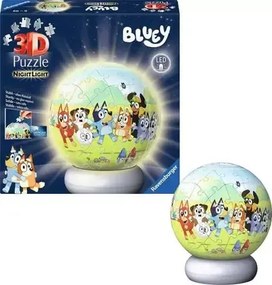 Ravensburger 120080602 Puzzle-Ball Bluey (noční edice) / 72 dílků / vě
