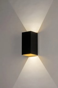 Venkovní nástěnné LED svítidlo Cortenno Black and Gold