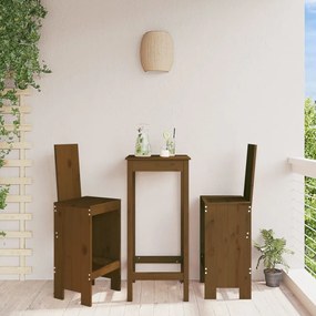 vidaXL Barové stoličky 2 ks 40 x 42 x 120 cm masivní borové dřevo [825353] Barva: Medově hnědá borovice