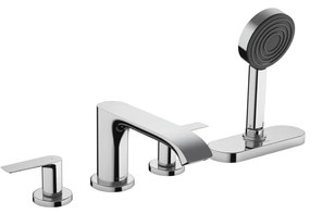 Hansgrohe Vivenis - 4-otvorová baterie na okraj vany s tělesem sBox, chrom 75444000