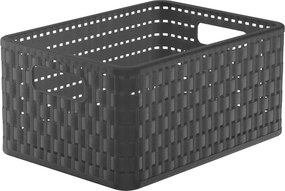Rotho COUNTRY Úložný box, 32,8 × 23,8 × 16 cm, 11 l, antracit