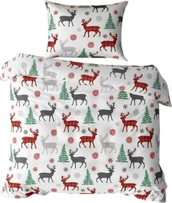XXXLutz POVLEČENÍ, renforcé, šedá, zelená, červená, bílá, 135/200 cm X-Mas - Povlečení - 003808014701