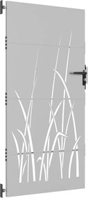 Zahradní branka 85 x 200 cm z cortenové oceli, design s trávou 153225
