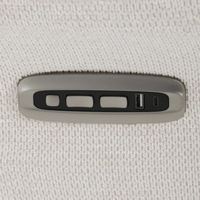 Polohovací křeslo béžové, elektrické TV-C5590 CRM2