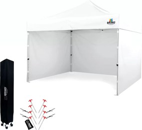 BRIMO Nůžkový párty stan SUPER 3x3 m 3 stěny bílý