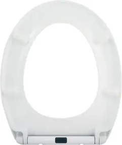 MSV EASY CLEAN WC prkénko bílé / duroplast Thermodur / nerezové panty