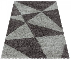 Vopi | Kusový koberec Tango shaggy 3101 taupe - Kruh průměr 160 cm