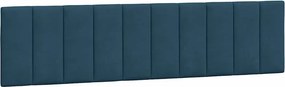 Postel s matrací Hanko modrá 200 x 200 cm samet 3208620