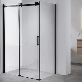 BPS-koupelny Obdélníkový sprchový kout HYD-OK14C 120x90 černá/transparent - bez vaničky
